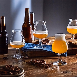 Libbey AnDer Premium Beer Glasses, 13.75-ounce, Set of 4