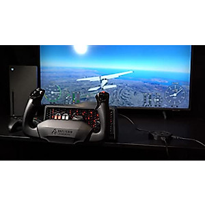 Honeycomb Aeronautical XPC Alpha Yoke & Switch Panel - Aviation Quality for Flight Simulators – Complete Home Cockpit Control System for Student Pilots and Flight Sim Enthusiasts – XBOX/PC