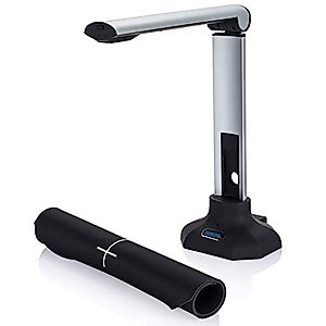 Document Camera for Teachers, Portable USB Visualiser A4 8MP with Auto-Focus and LED Supplemental Light. Excellent for Distance Education Web Classroom Library and Office Conferencing