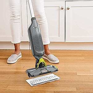 Shark VM252 VACMOP Pro Cordless Hard Floor Vacuum Mop with Disposable Pad, Charcoal Gray (Renewed)