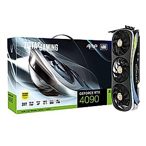 ZOTAC Gaming GeForce RTX 4090 AMP Extreme AIRO 24GB GDDR6X 384-bit 21 Gbps PCIE 4.0 Graphics Card, IceStorm 3.0 Advanced Cooling, Spectra 2.0 RGB Lighting, ZT-D40900B-10P