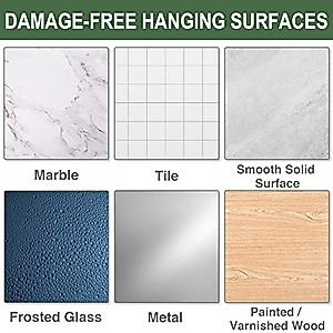 AROIC Suction Cup Hooks, 12 Pack Shower Suction Hooks, Heavy Duty Vacuum Suction Cups for Towel Kitchen Bathroom Glass Wall Window