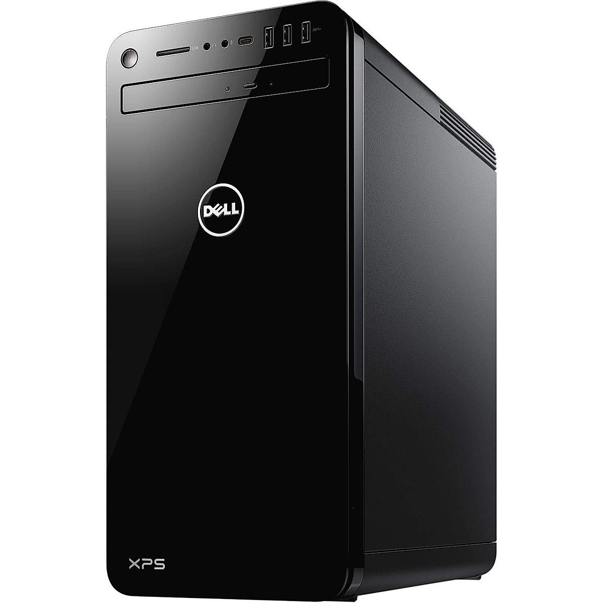 Dell 8930 XPS Tower Desktop Computer, 9th Generation Intel Core i7-9700, NVIDIA GeForce GTX 1050Ti 4GB Graphics, 256GB SSD plus 1TB HDD, 16GB Memory, Windows 10 Home, DVD-RW, Black