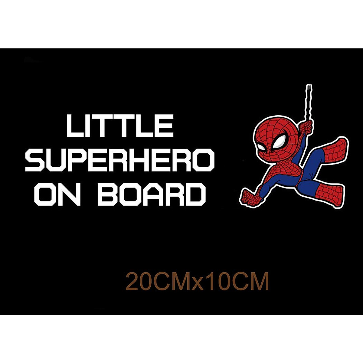 Meitinalife Little Superhero Baby on Board Stickers Reflective Kids ON Board Car Stickers and Decals Baby in Car Styling Windshield Window Vinyl Stickers for Car Body Door Decoration 3.93"x7.8" (11)