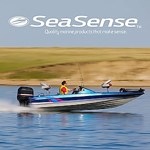 SeaSense Boat Bailer Safety Kit – Dry Storage for Emergency Gear, 1.5 Liters – Includes 50’ of Rope, Float Buoy, Whistle & Flashlight – Great for Small Boats, Pontoons, Kayaks & Fishing Vessels