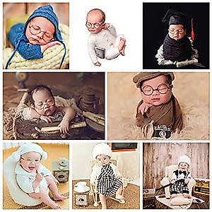 SHARELY SHEEP Infant Newborn Photography Glasses Baby Boy Girl Photo Shoot Sunglasses Props Gold