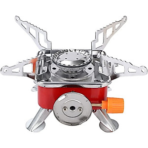 Small Square Stove Portable Gas BBQ Grill For Backpacking Hiking