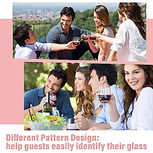 Zubebe 5 Pieces Hummingbird Stemless Wine Glasses 17 oz Hummingbird Cups Laser Engraved Wine Glasses Hummingbird Themed Gifts for Christmas Birthday Retirement Anniversaries Father's Day Mother's Day