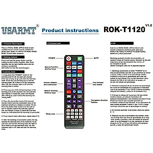 New Universal Remote fit for All Roku TV(JVC/RCA/Philips/Element/LG/TCL and More), Roku Box/Player/Express, Bose Wave I/II/III/IV and Apple 1/2/3 Generations [NOT for Roku Stick]