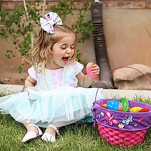 6 Pack Wooden Shakers Easter Eggs, Special Design Musical Shake Egg for Toddlers Kids Toy Easter Basket Stuffers Fillers Gifts