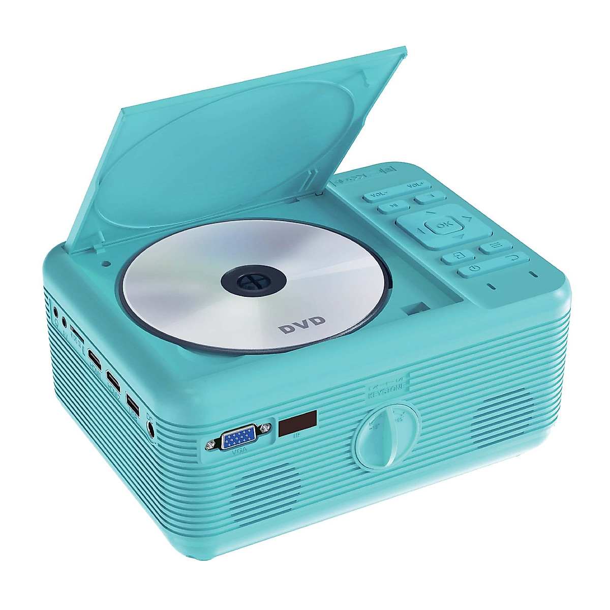 RCA PROJECTOR WITH BUILT-IN INTERNAL DVD PLAYER BLUETOOTH AND SPEAKER - Mini Portable - Indoor/Outdoor Projector and Screen Package - HDMI/AV/VGA/Micro SD Compatible - 1920x1080 Res