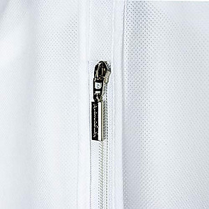 HANGERWORLD Kids Garment Bag, 30inch x 18inch White Breathable Clothes Cover for Baby Toddler and Child