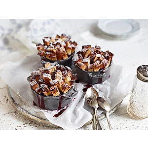 staub La Cocotte Round 40500-106 Mini Pico Cocotte Round Gray 40500-106 Small Two-Handed Cast Enameled Pot