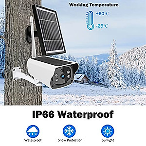 Security Camera Camera 4G SIM Card Solar IP Camera WIFI Battery Powered Video Surveillance Camera Color Night Vision 1080P CCTV Home Security Camera Surveillance Camera with Spotlight ( Size : 4G Sola