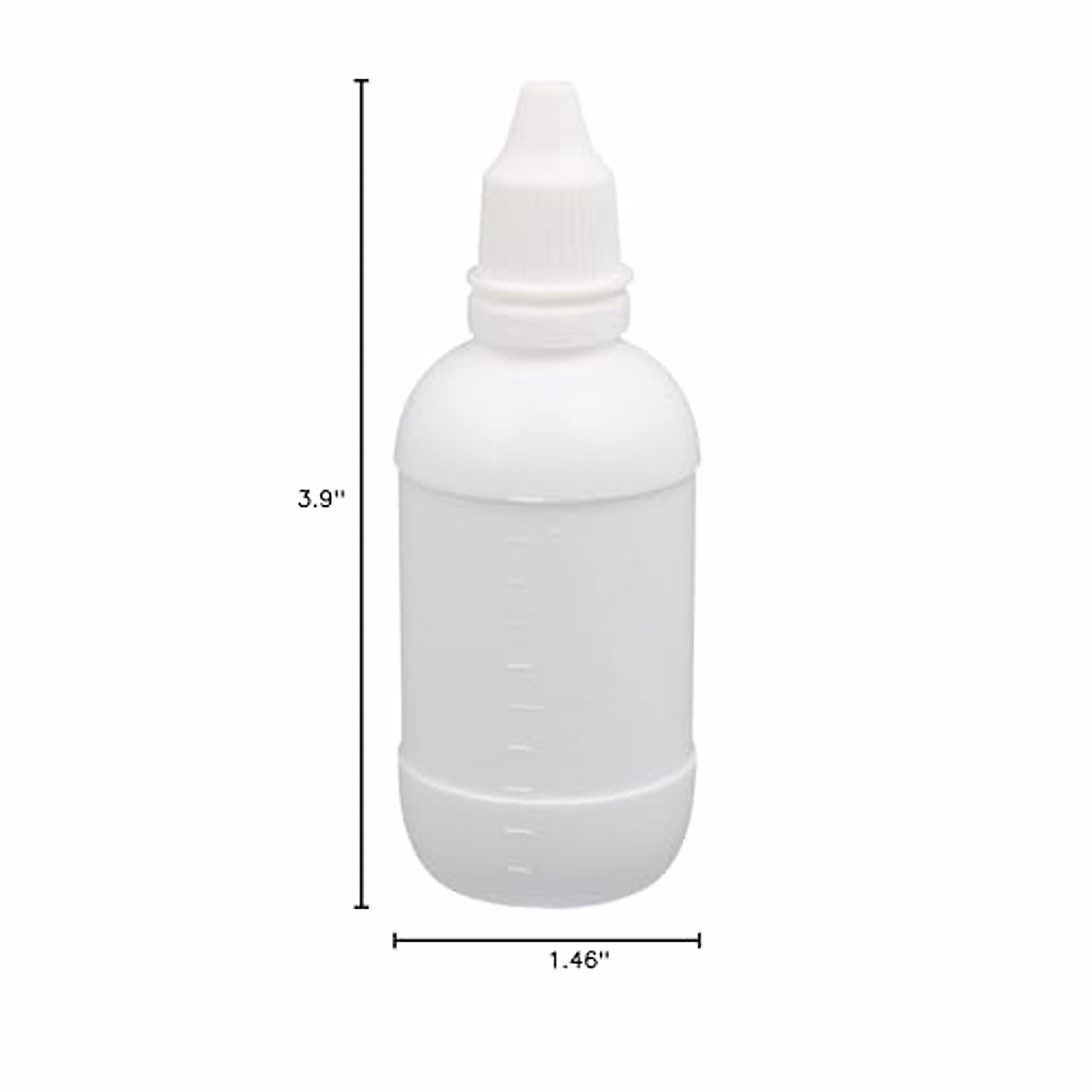 sourcing map PE Plastic Dropping Bottle Squeeze Dropper Storage Container 50ml White