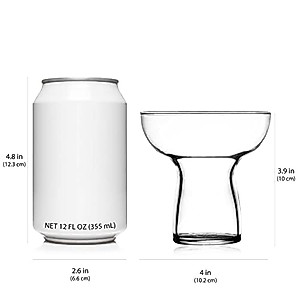 Libbey Stemless Margarita Glasses, 10.25-ounce, Set of 6