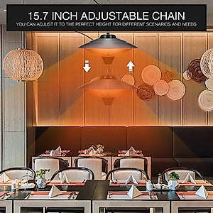 Outdoor patio hanging heater, Electric Infrared Ceiling Mounted Heater with 2 Adjustable Modes(750W/1500W), Indoor Waterproof Heater for Balcony,Courtyard,Gazebo,Garage