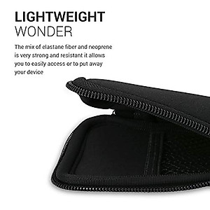 kwmobile Carrying Case Compatible with Nintendo 3DS XL - Neoprene Console Pouch with Zipper - Black