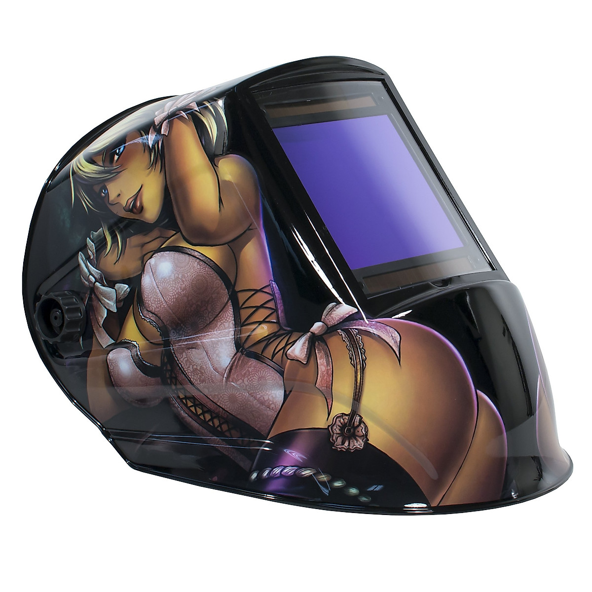TGR Extra Large View True Color Auto Darkening Welding Helmet - 4"W x 3.65"H (Anime)