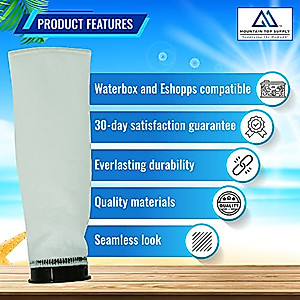 2.75 inch Filter Sock - 4 Pack Waterbox Compatible Filter Socks with Black Rim; Eshopps Compatible; 225 Micron Filter Sock; Saltwater Aquarium Filter Sock; Compatible with Freshwater and Saltwater