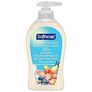 Softsoap Warm Vanilla & Coconut Milk Scent Liquid Hand Soap, Moisturizing Liquid Hand Soap, 11.25 Ounce, 6 Pack