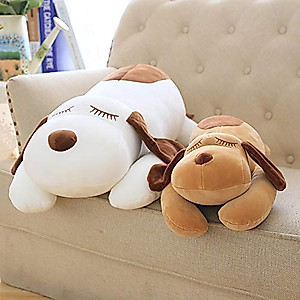 elfishgo Soft Large Dog Plush Hugging Pillow, Giant Dogs Puppy Stuffed Animals Toy Gifts for Kids, 19.7"