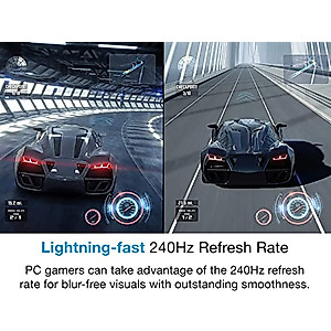 Optoma UHD35x True 4K UHD Gaming Projector | 3,600 Lumens | 4.2ms Response Time at 1080p with Enhanced Gaming Mode | 240Hz Refresh Rate | HDR10 & HLG