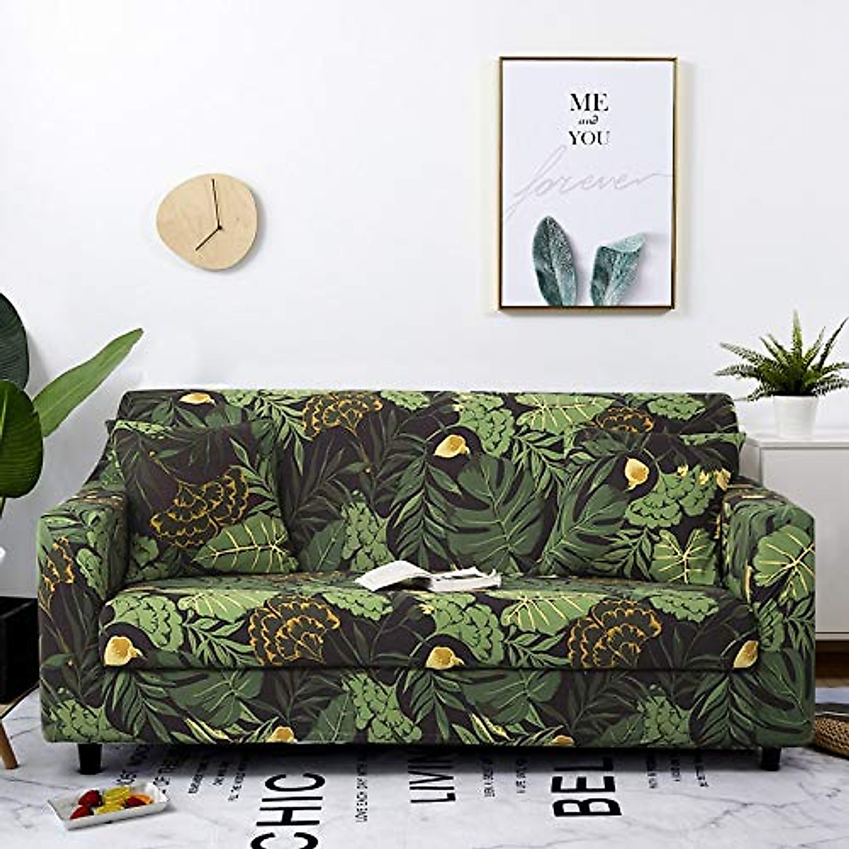Elastic Stretch Universal Sofa Cover for Living Room Sofa Sectional Throw Couch Corner Cover for Furniture A19 3 Seater