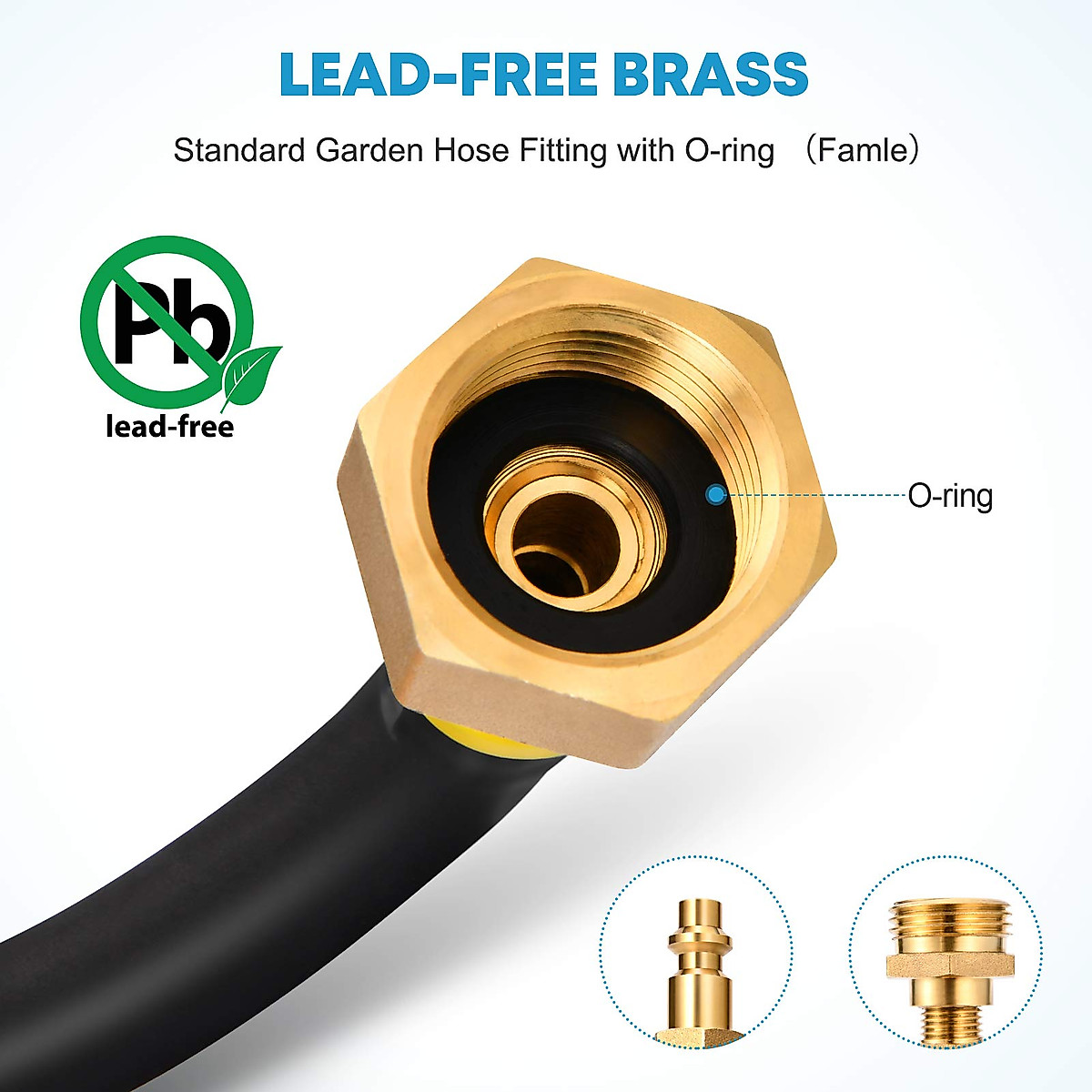 Kohree RV Winterizer Kit, Sprinkler Winterizing Blowout Kit with Shut Off Valve, Air Compressor Quick-Connect Plug Water Blow Out Fitting Adapter for Motorhome Boat Camper and Travel Trailer