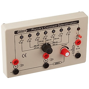 Planck's Constant Determination Box - Explore The Physics of Kinetic Energy, Frequency of Light, Electromagnetic Waves and More - Eisco Labs