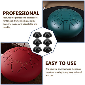 Generic Silicone Ethereal Drum Ethereal Drum Parts Hand Drums Foot Plug ethereal drum stand Foot Plugs: 6pcs