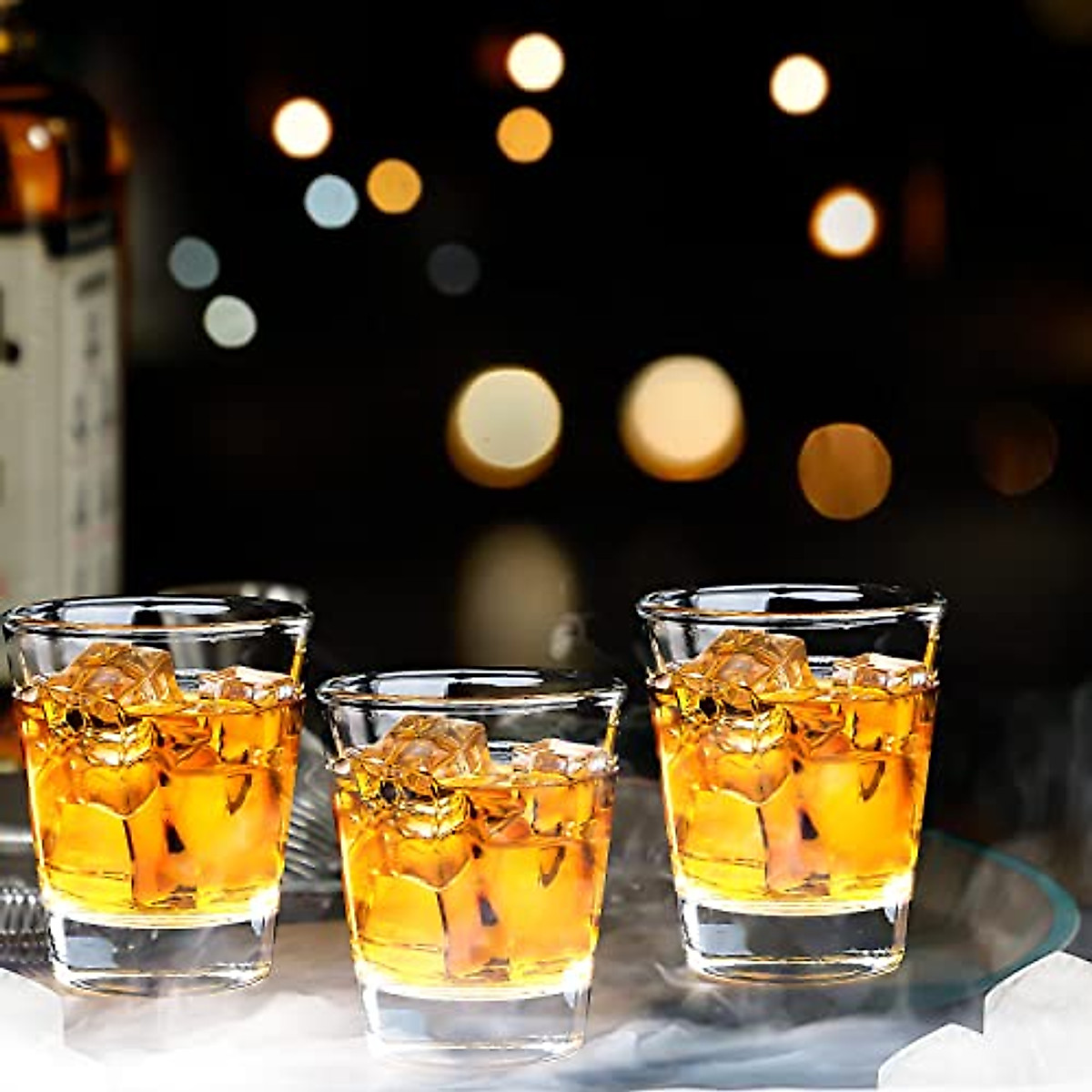 INFTYLE Shot Glasses Set of 24- 2oz /60ml Clear Shot Glass with Heavy Base Shot Glasses Bulk for Whiskey, Tequila, Vodka, Liqueur, Bars