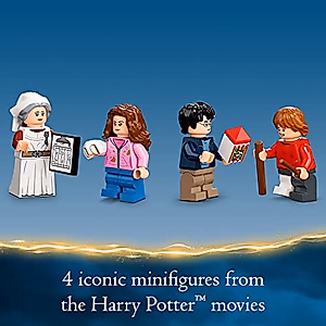 LEGO Harry Potter Hogwarts Hospital Wing 76398 Building Toy Castle Kit with Clock Tower, The Prisoner of Azkaban, includes Harry Potter, Hermione Granger, Ron Weasley & Madam Pomfrey Minifigures