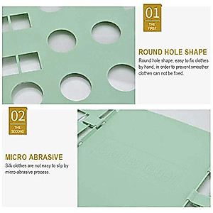 XHUJBOARD Adjustable Adult Clothes Folding Board, T Shirts Sweater Hoodie Fleeces Hoody Clothes Folder Durable Plastic Laundry folders Folding Boards flipfold, Light Green