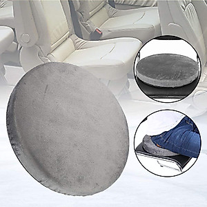 Swivel Car Seat Cushion, 360 Degree Rotation Seat Cushion, Comfort Deluxe Gel Swivel Seat Cushion Featured for Home,Office Chair, Stool (15.3X15.3X1.9)