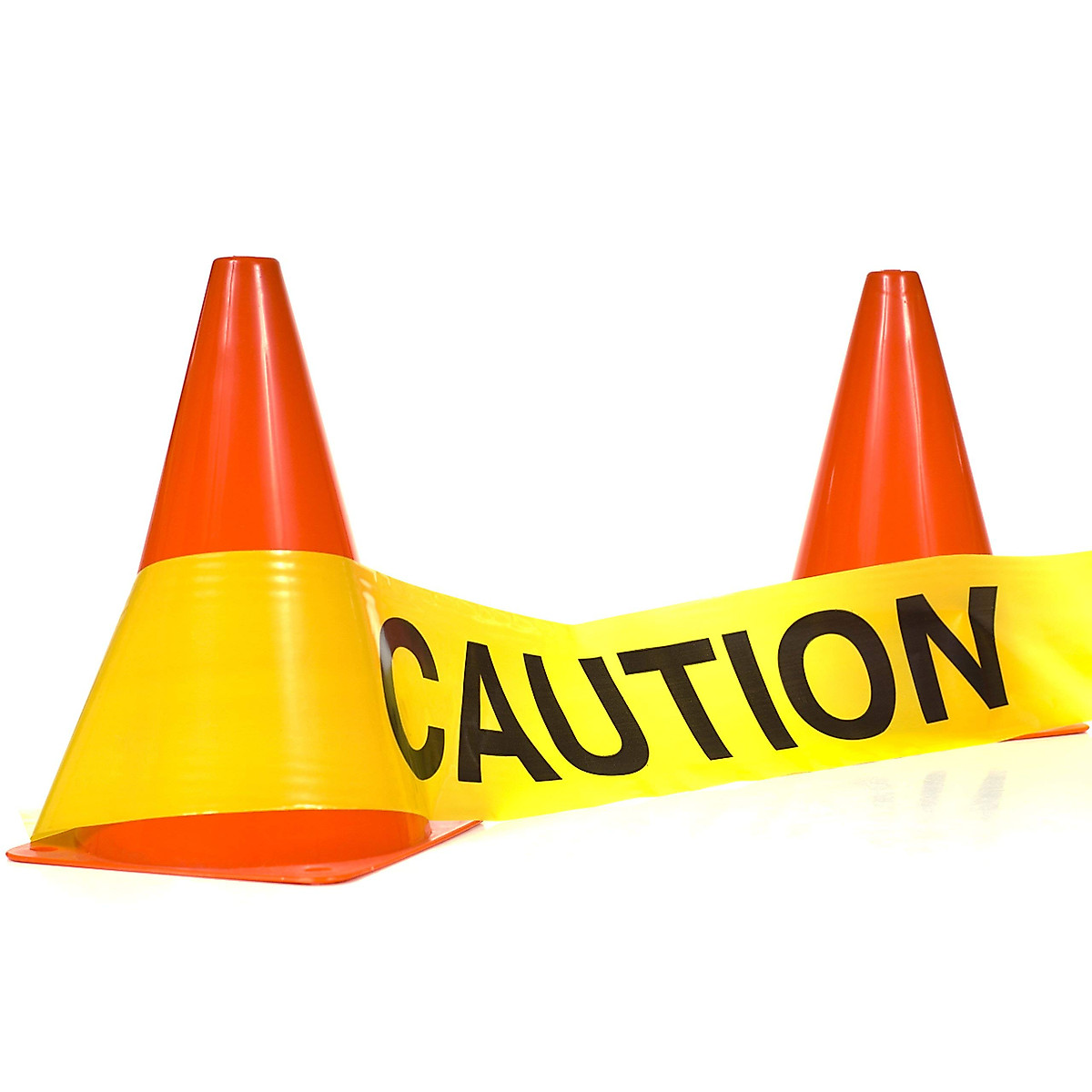 Caution Party Tape • 3 in. Wide X 100 Ft. Long • High Visibility • Tear Resistant Design • Great for Construction-Themed Parties & Signage for Small Hazards (100 ft) (1 Pack)