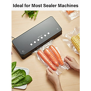 Kootek Vacuum Sealer Bags for Food, 8 in x 50 ft 2 Rolls Vacuum Seal Bag Rolls, Commercial Grade, BPA Free, Vac Freezer Bags for Food Storage, Meal Prep or Sous Vide