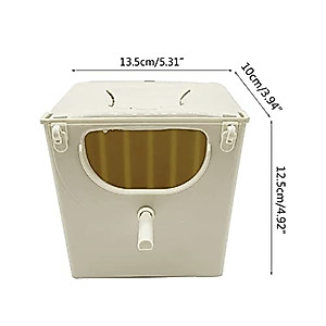 Thereisno Parrot Breeding BoxHanging Bird Nest Bird Cage Plastic House Mating Boxfor Lovebird Parakeet Cockatiel Budgie Conure Hanging Birds Nest