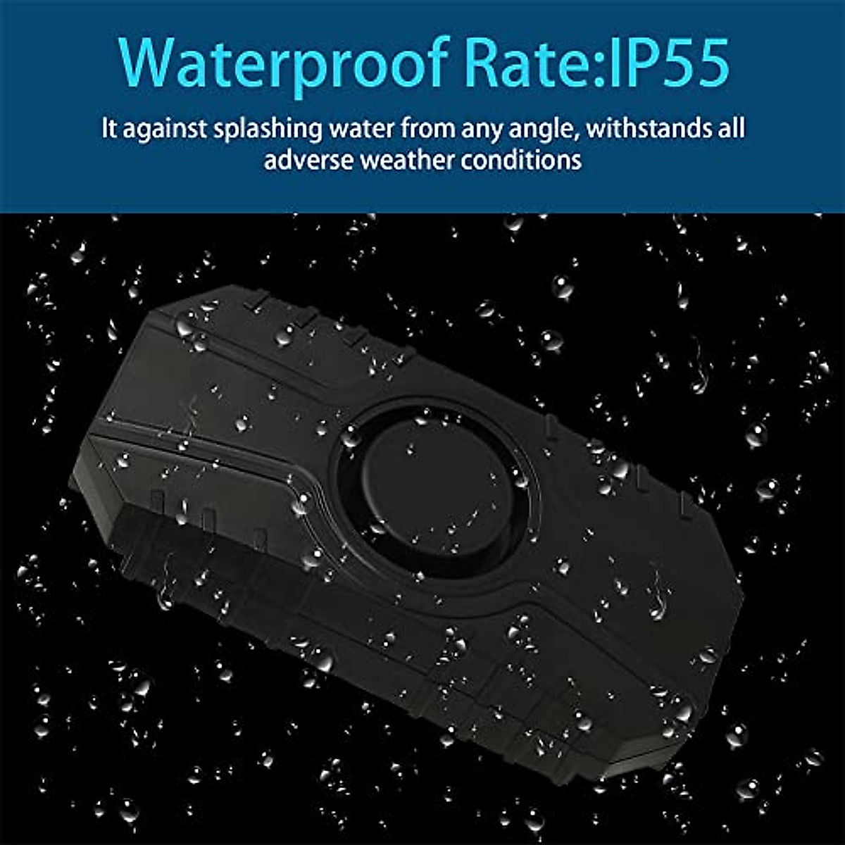 Wireless Bike Alarm with Remote,Bicycle Motorcycle Alarm,Vehicle Security Alarm System Security Vibration Motorcycle Bicycle/Door Burglar Alarm,110-115dB Loud(size:with 1pc Remote Controller)