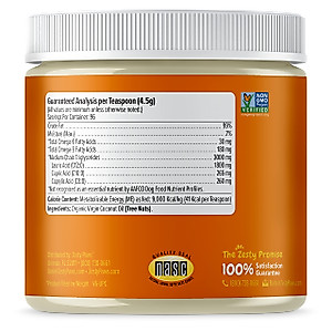 Coconut Oil for Dogs - Certified Organic & Virgin Superfood Supplement - Digestive & Immune Support - 16 OZ