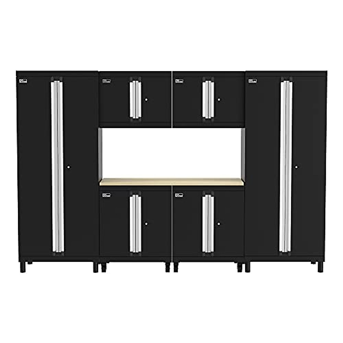 ClosetMaid ProGarage Wall Cabinet with Two Doors Lock and Shelf, for Garage Storage, Heavy Duty Steel, Black