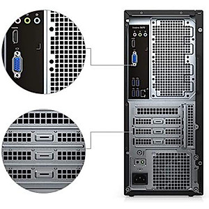 Dell Vostro 3671 Business Desktop Computer, Intel Core i7-9700 8-Core Processor, 8GB DDR4 RAM, 1TB HDD, DVDRW, WiFi, Bluetooth, HDMI, Keyboard and Mouse, Black, Windows 10 Pro