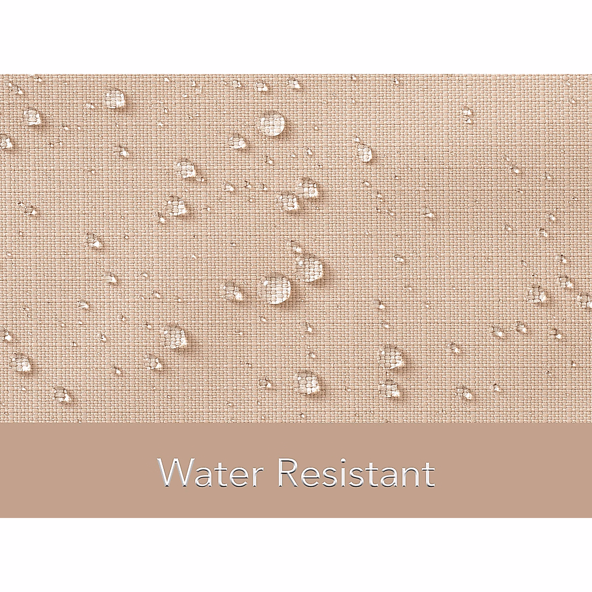 Covermates Round Firepit Top Cover - Heavy-Duty Polyester, Weather Resistant, Drawcord Hem, Fire Pit Covers-Ripstop Tan