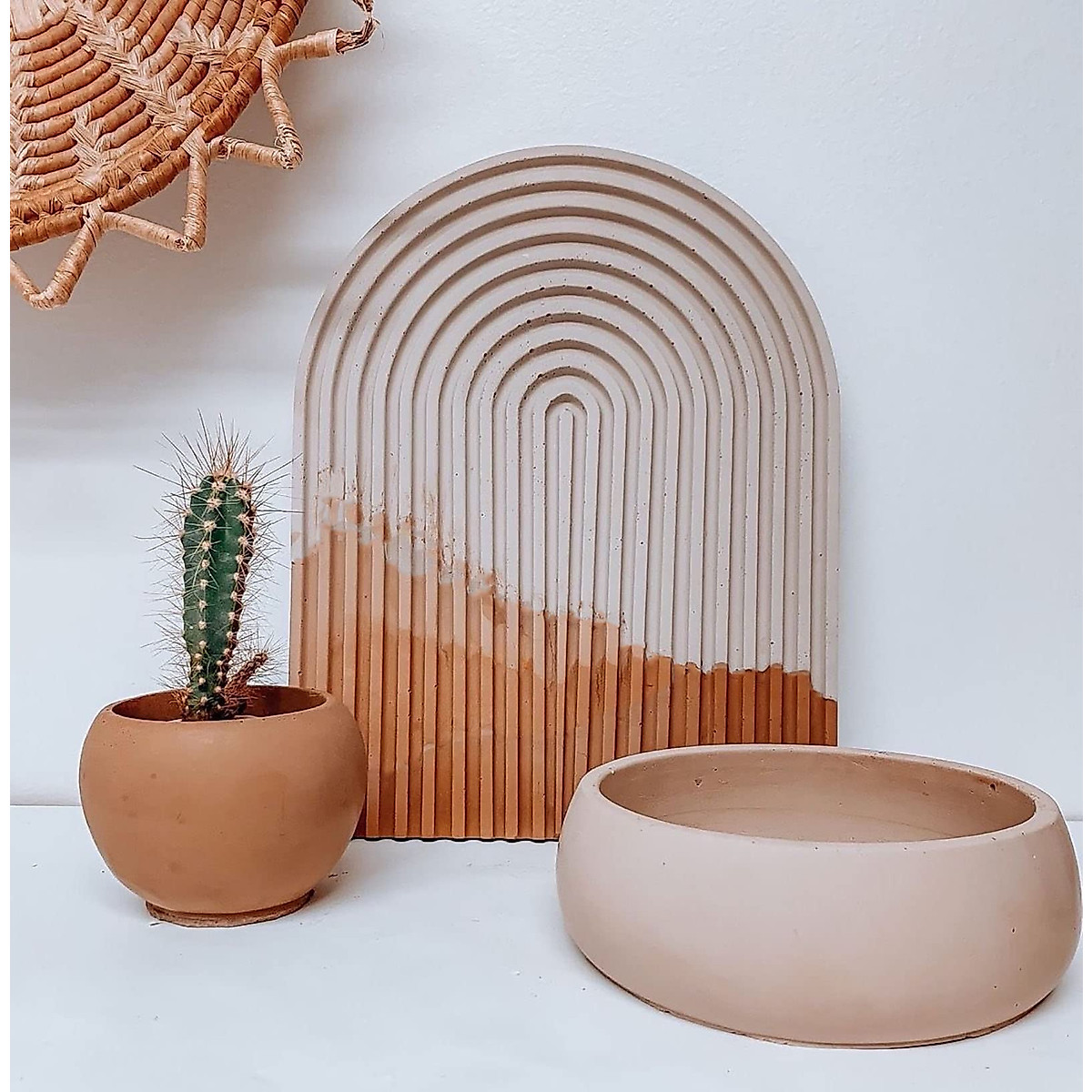 2 Set Tray Silicone Resin Mold Wave Shaped Epoxy Silicone Casting Molds for Cup Fruit Candy Vase Storage Holder Articles Ornaments,3D DIY Making Home Display Decor Crafts