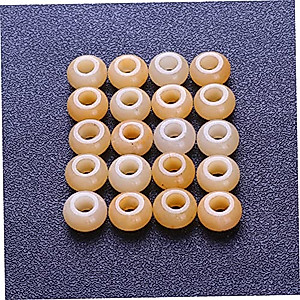 EXCEART 40 Pcs Color Beads Bulk Bracelets Bangles Making Agate Beads Blue Lace Agate Beads Gemstone Donut Loose Beads Jewelry Beads Beading Kits Round Beaded Black Onyx Accessories