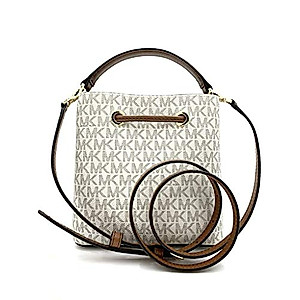 Michael Kors Suri Small Bucket Shoulder Bag (Vanilla PVC)