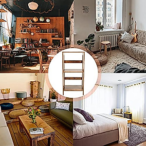 End Table Side Tables Bedroom 2 Shelf, Small Book Shelf Organizer Rack 3 Tier, Bathroom Storage Cabinet Plant Stand Shelves for Kitchen, Natural