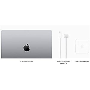 Apple MacBook Pro 14" with Liquid Retina XDR Display, M1 Max Chip with 10-Core CPU and 32-Core GPU, 64GB Memory, 1TB SSD, Space Gray, Late 2021