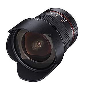 Rokinon 10mm F2.8 ED AS NCS CS Ultra Wide Angle Lens for Olympus and Panasonic Micro 4/3 (MFT) Mount Digital Cameras (10M-MFT) , Black