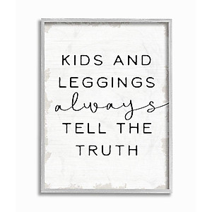 Stupell Industries Tell The Truth Funny Family Word, Design by Artist Daphne Polselli Wall Art, 11 x 1.5 x 14, Grey Framed